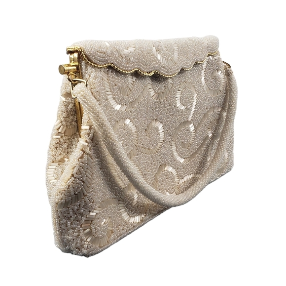 Vintage | Bags | Vintage Beaded Foldover Snap Closure Bag | Poshmark